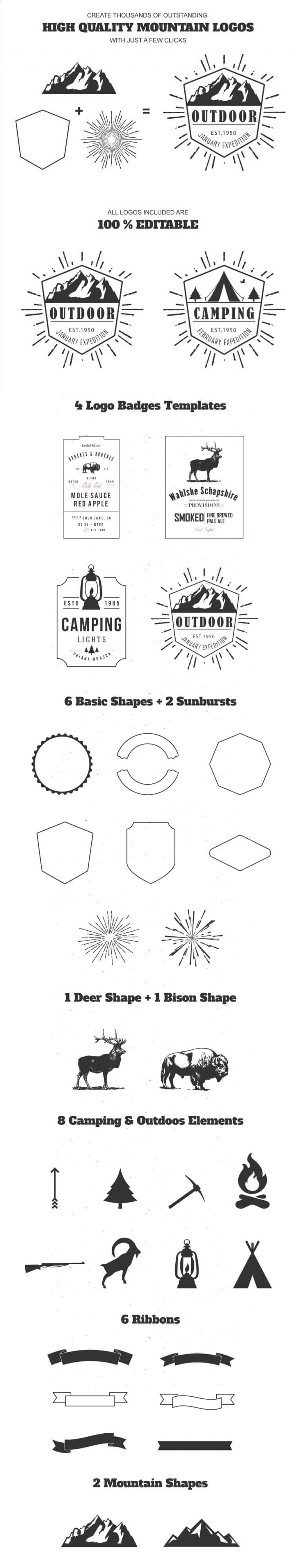 17 kits gratuits de création de logos élégants et simples à utiliser