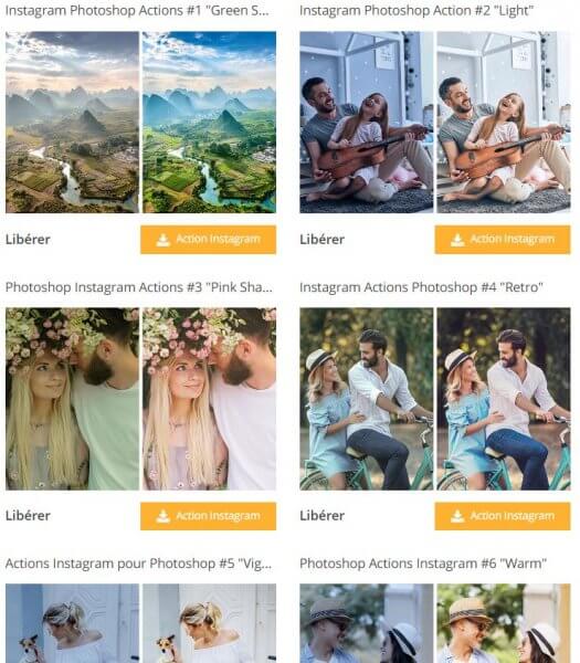 +250 actions Photoshop pour votre compte Instagram - Blog Tuto.com
