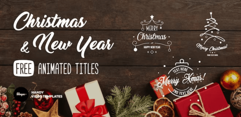 25 templates After Effects gratuits pour vos vidéos de Noël - Blog Tuto.com