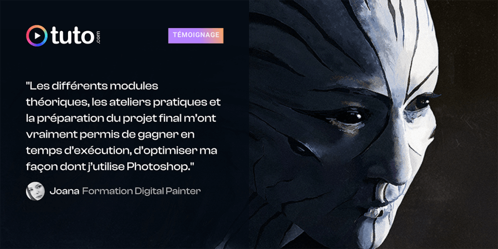 La très belle évolution de Joana, apprenante de notre parcours Digital ...