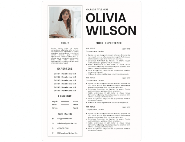 15 Meilleurs Modèles de CV Gratuits sur Canva - Blog Tuto.com