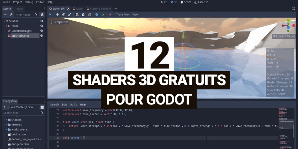 Sélection de 12 Shaders 3D Gratuits Pour Godot - Blog Tuto.com