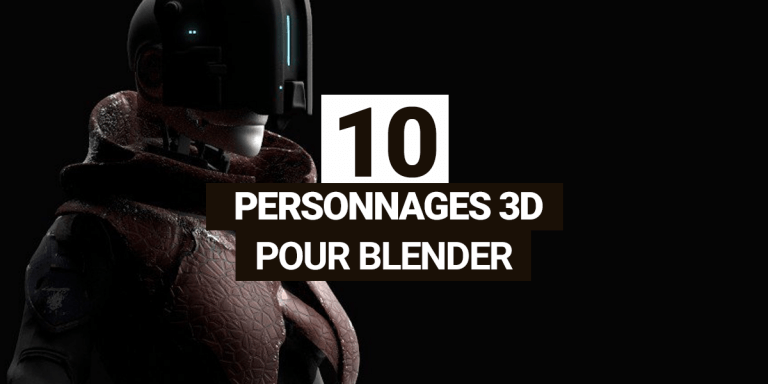 10 personnages gratuits 3D pour Blender - Blog Tuto.com