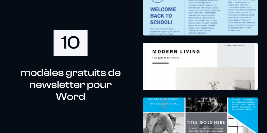 Téléchargez Gratuitement 10 Modèles de Newsletter Pour Word