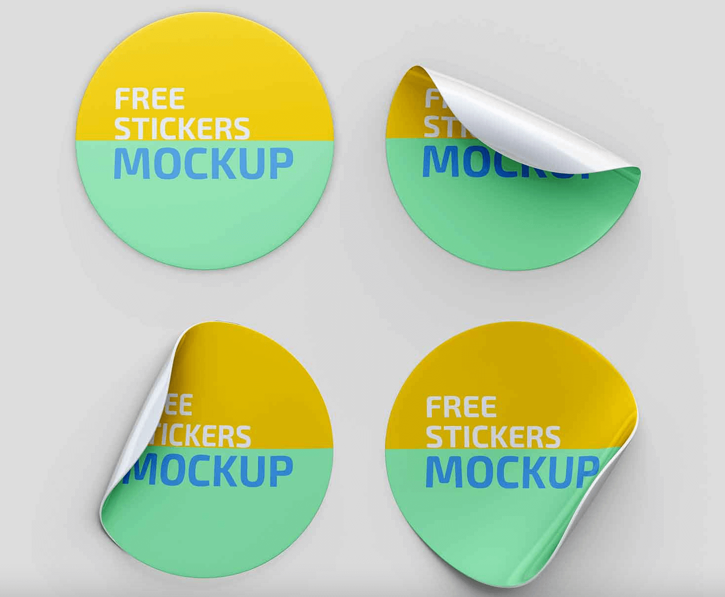 15 mockups de stickers gratuits pour vos travaux graphiques - Blog Tuto.com