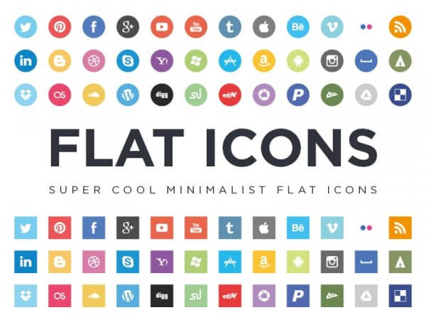 21 packs d'icônes flat design gratuits à télécharger - Blog Tuto.com