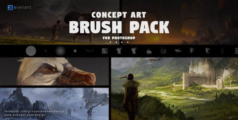 Digital Painting : 26 packs de brushes Photoshop gratuits au top