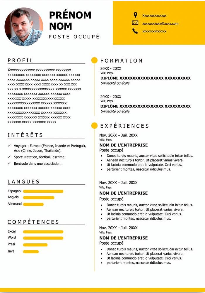 20 templates de CV gratuits pour faire la différence - Blog Tuto.com