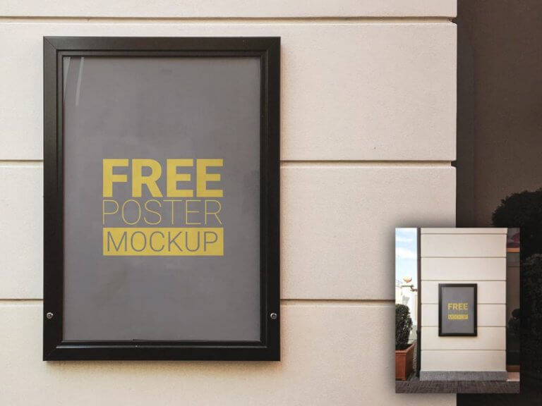 28 mockups de posters gratuits pour mettre en valeur vos affiches