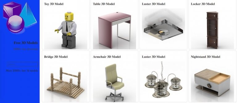 9 sites pour télécharger gratuitement tous types de modèles 3D - Blog ...