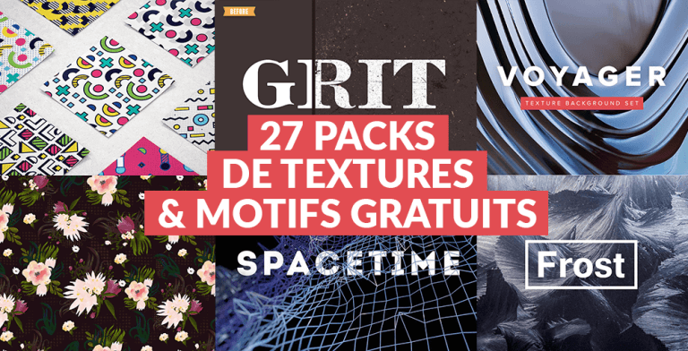 27 packs de textures et motifs gratuits pour vos prochaines créations