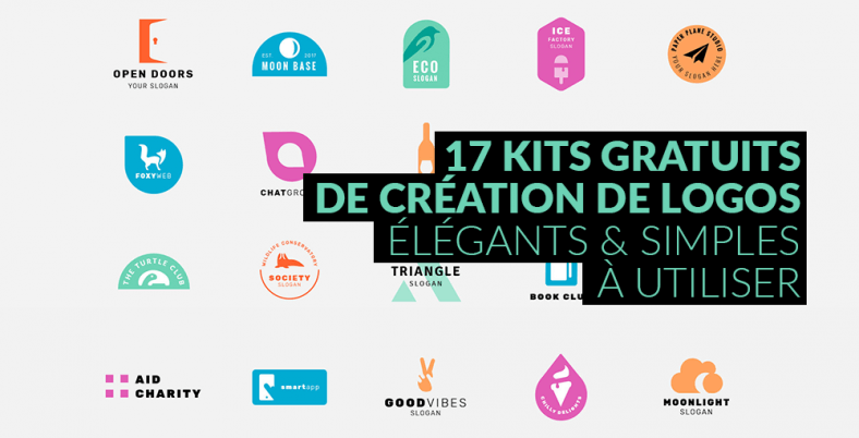 17 kits gratuits de création de logos élégants et simples à utiliser