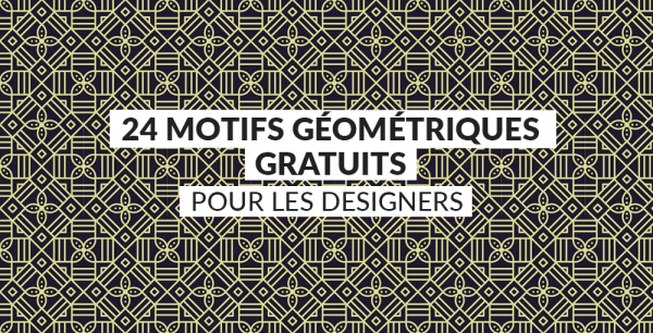 24 motifs géométriques gratuits pour les designers