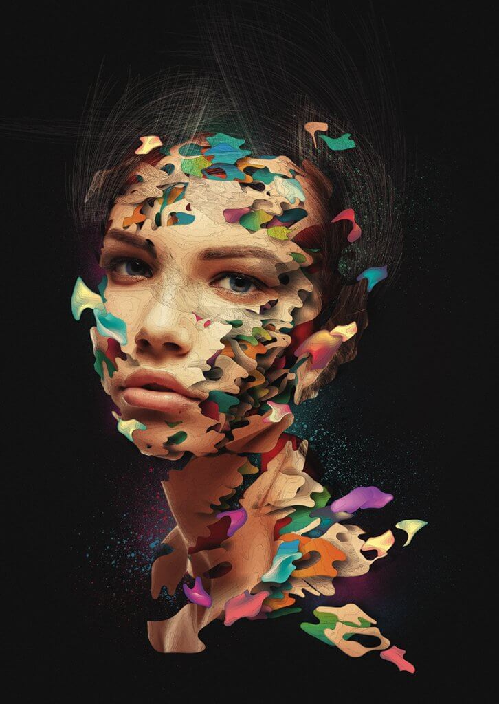 Les étonnants portraits décomposés d'Alberto Seveso - Blog Tuto.com