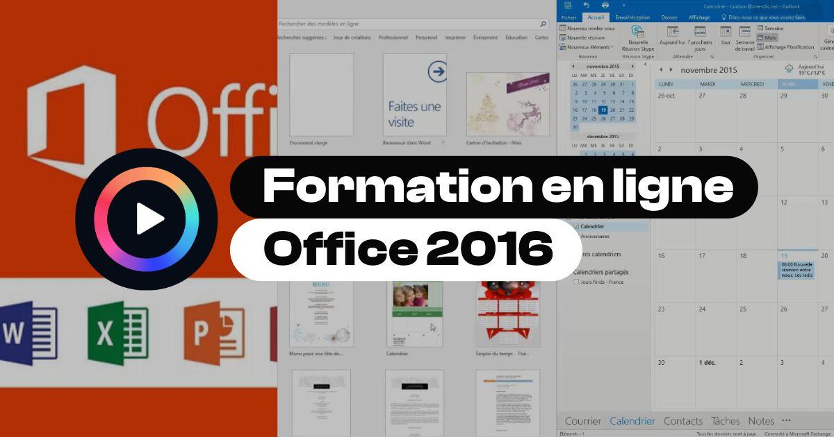 Formation Office 2016 | À distance